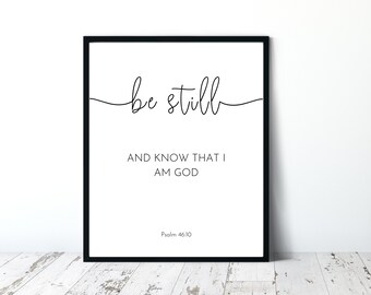 Scripture Wall Print Christian Poster Psalm Bible Verse - Etsy