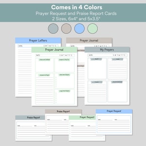 Prayer Journal Bible Study Guide Printable Small Group Bundle Christian ...