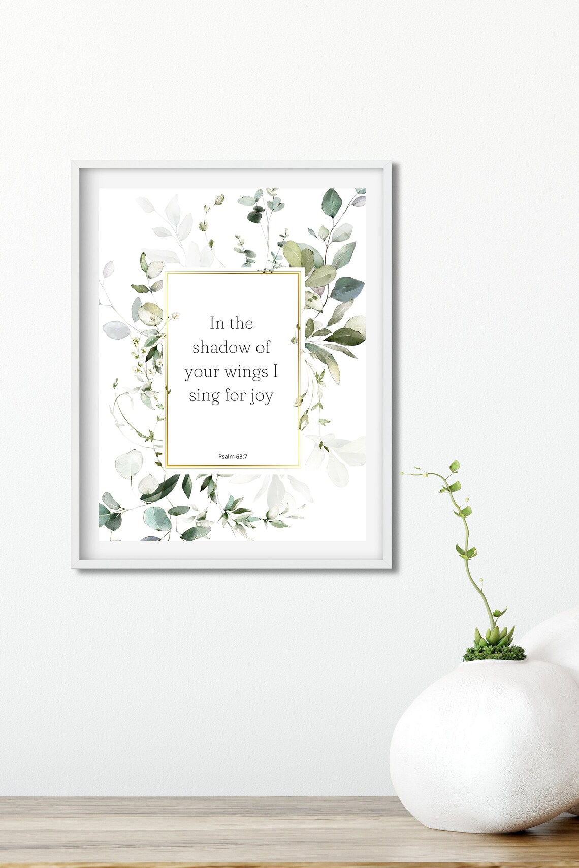 Scripture Wall Art Printable Botanical Bible Verse Decor Digital Modern ...
