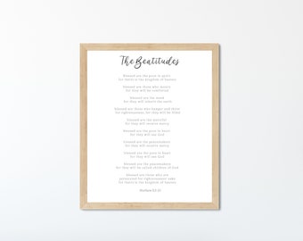 Beatitudes Poster - Etsy