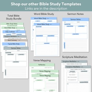 Character Bible Study Printable Template Small Group Christian ...