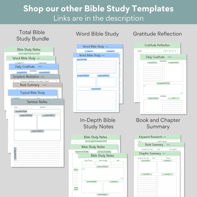 Verse Mapping Bible Study Template In-depth Study Guide Christian ...
