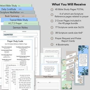Bible Study Bundle Group Study Worksheet Printable Bible Study Guide ...