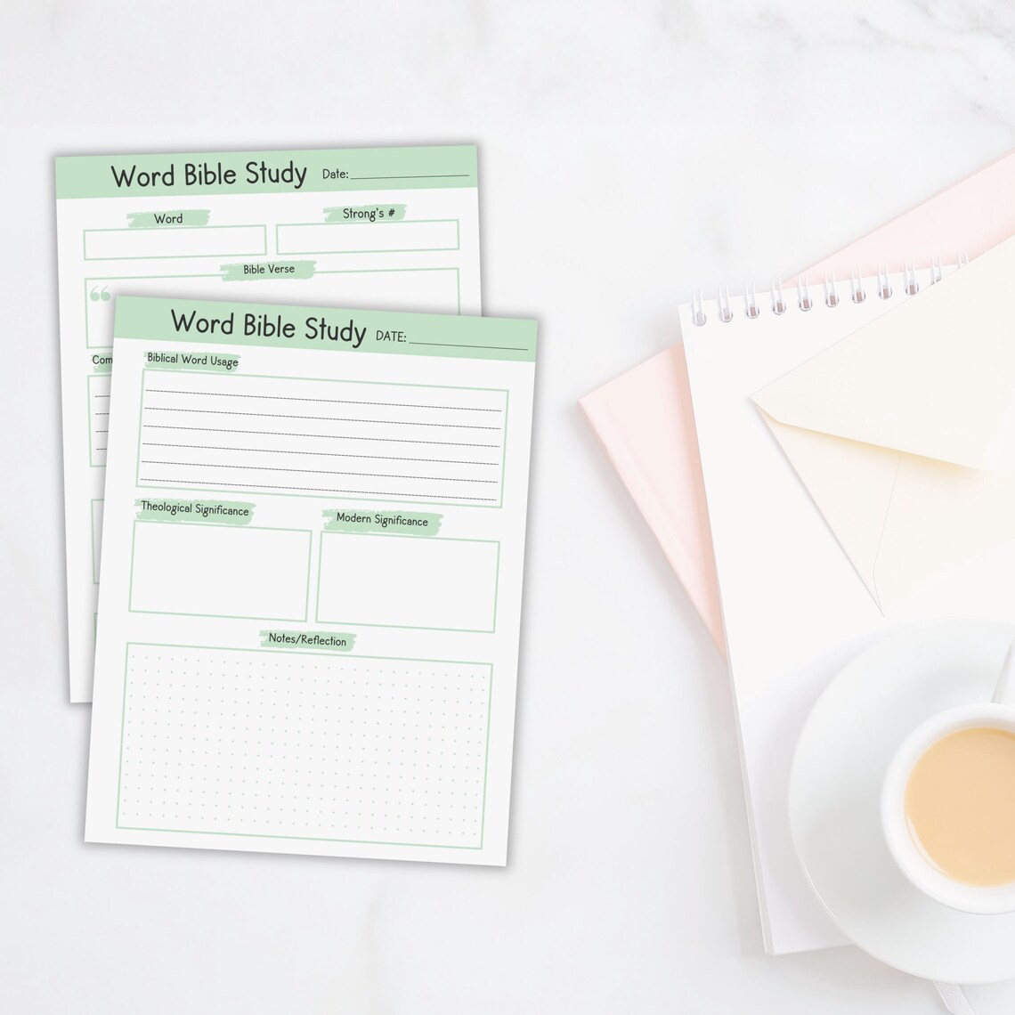 Word Bible Study Template Printable Christian In-depth Scripture Study ...