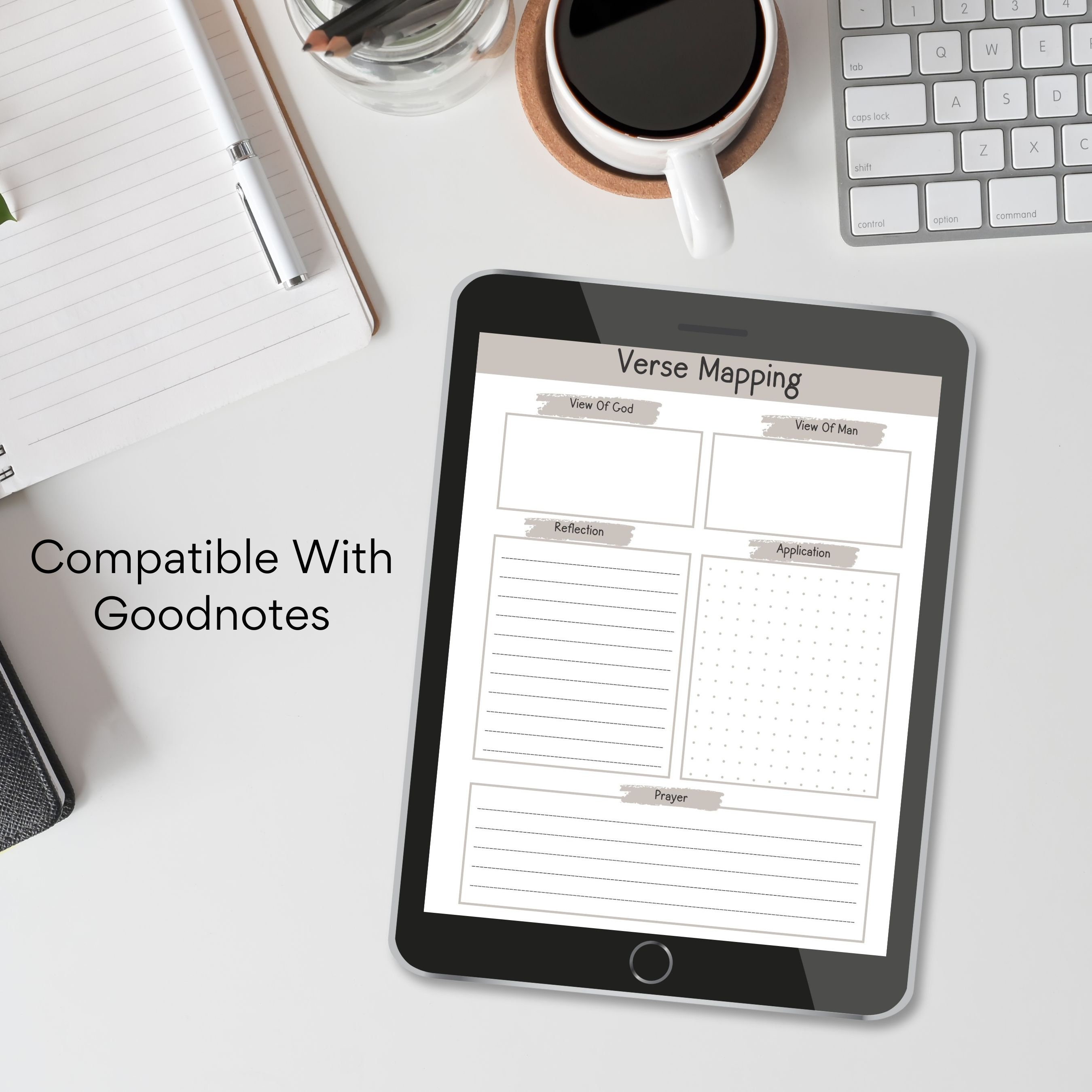Verse Mapping Bible Study Template In-depth Study Guide Christian ...