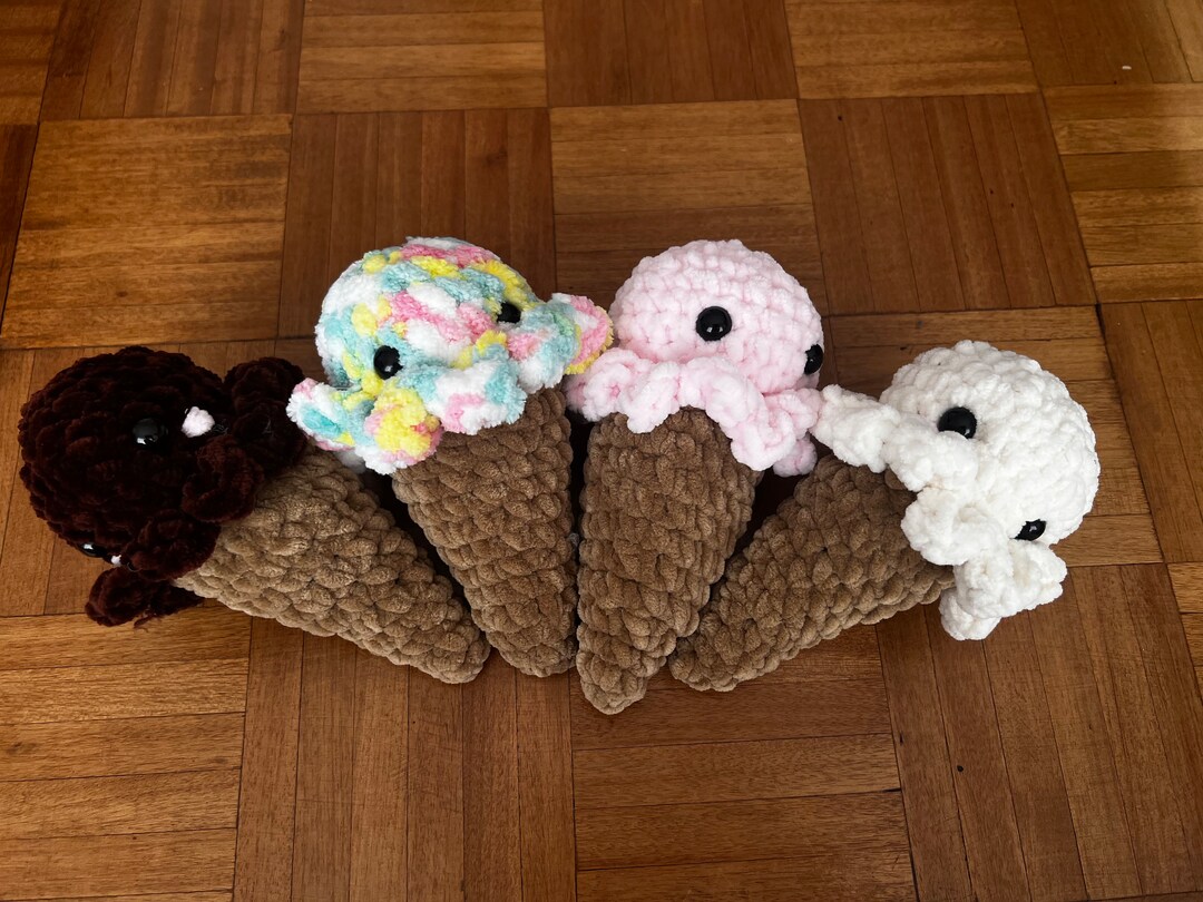 Crochet Ice Cream Plushie - Etsy