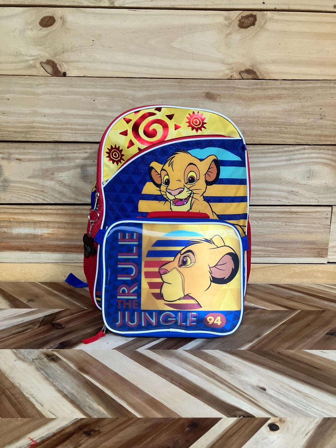 Lion King Simba Backpack With Matching Lunch Box and Keychain Vintage ...
