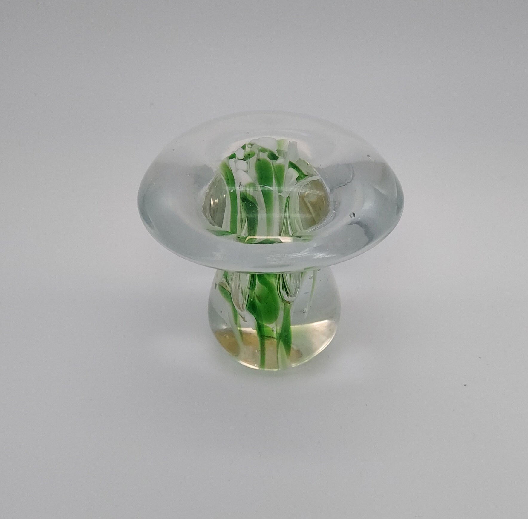 1978 George Good Art Glass Mushroom Paperweight - Etsy