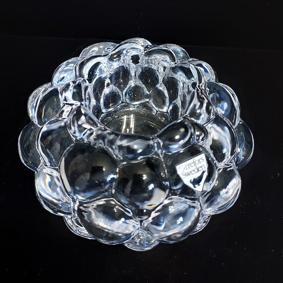 Orrefors Raspberry Bubble Crystal Art Glass Votive Candle - Etsy