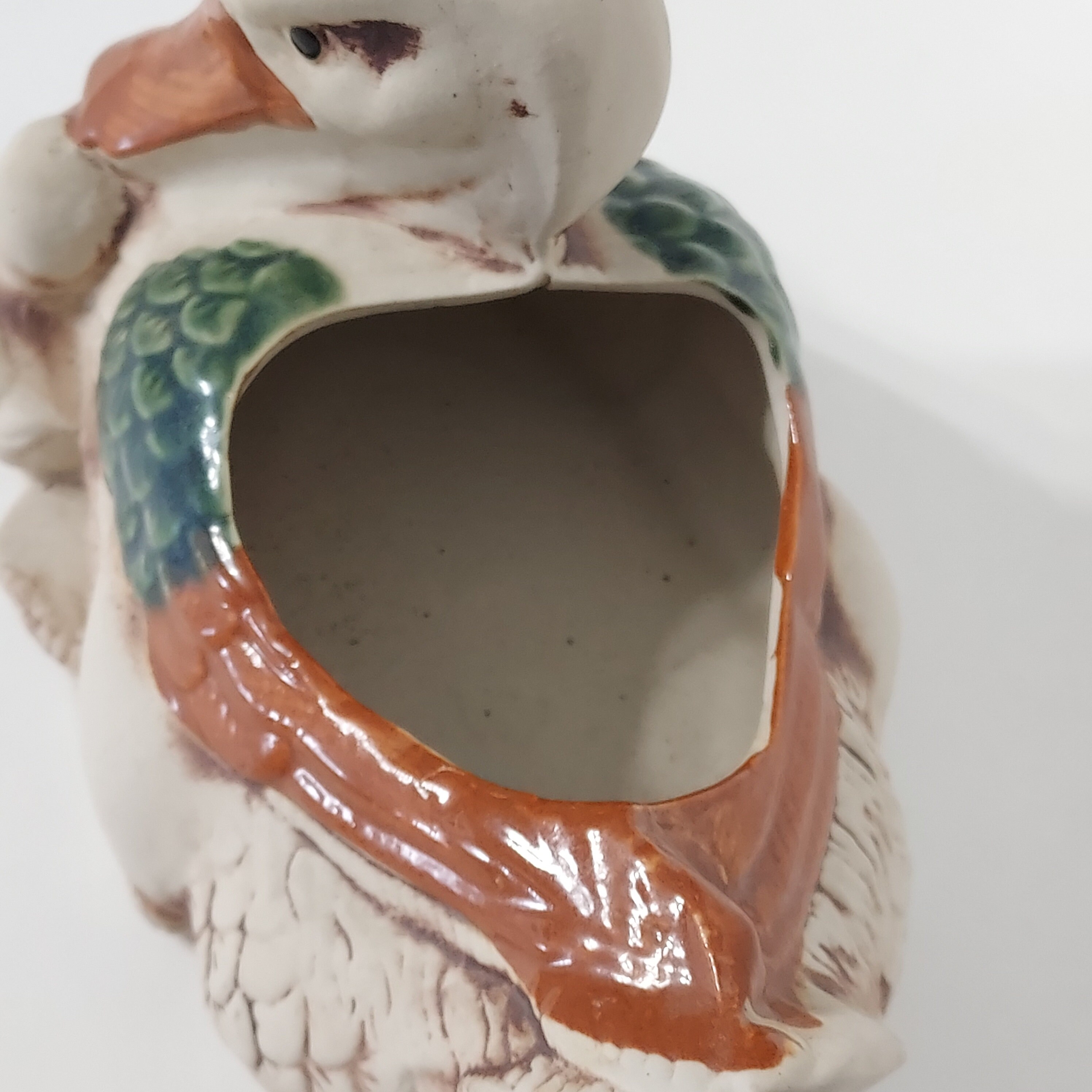 Vintage Ardco Duck and Duckling Planter Part Glazed Part - Etsy