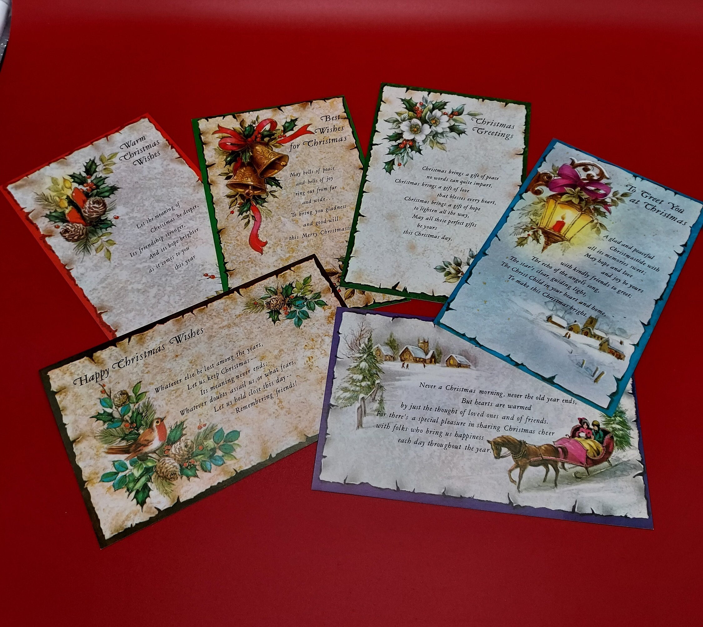 Vintage Box of Christmas Religious Post Cards With Scripture Text - Etsy