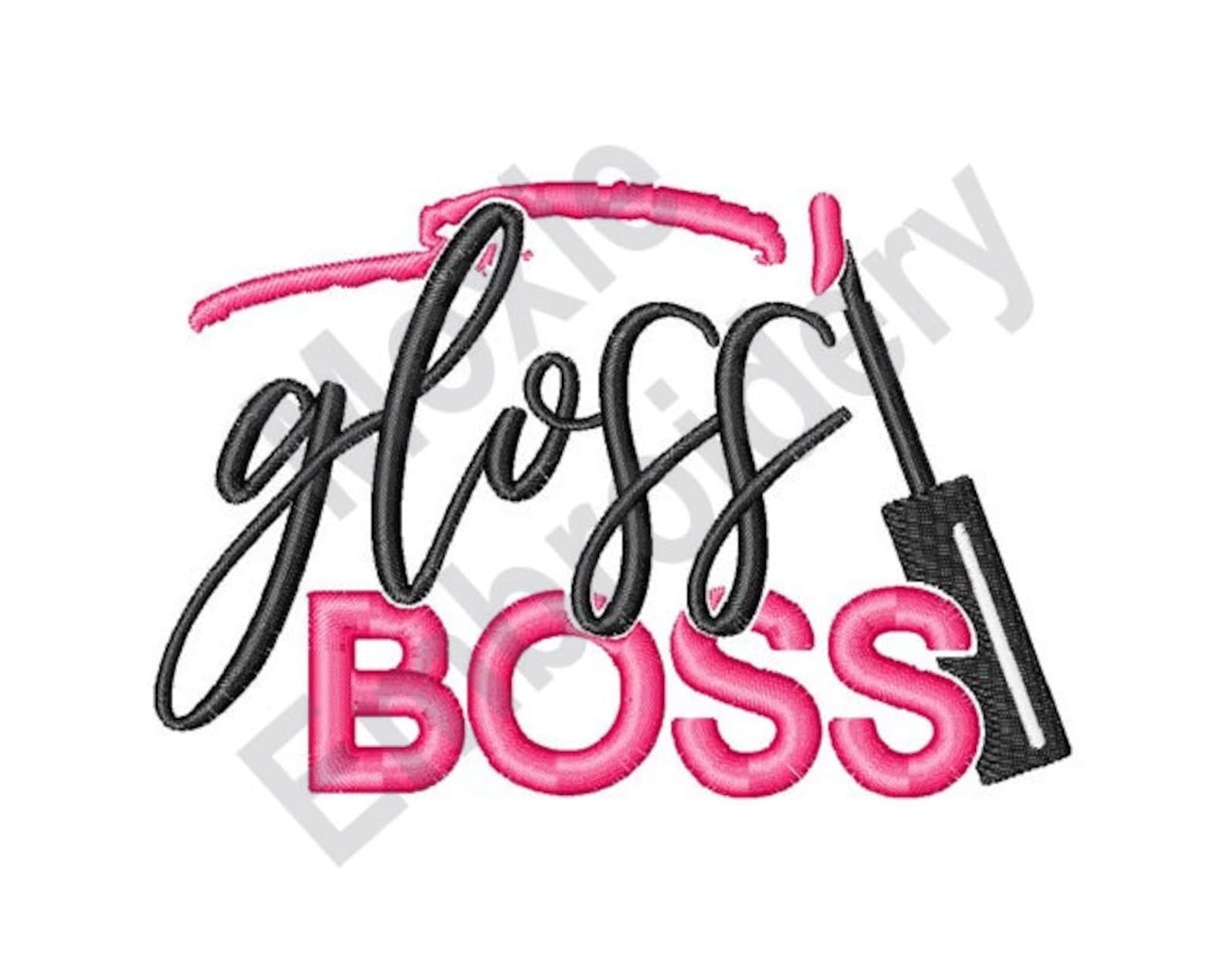 Gloss Boss - Machine Embroidery Design, Lip Gloss Embroidery Pattern ...