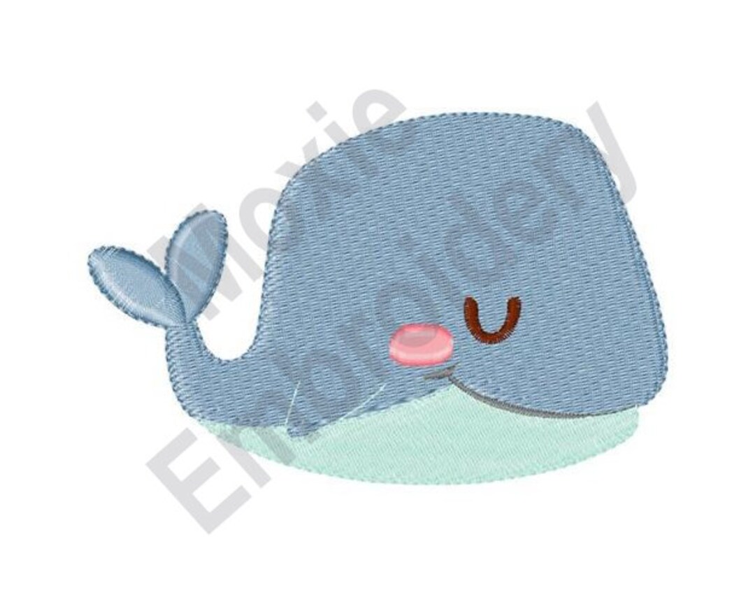 Baby Whale - Machine Embroidery Design, Little Whale Embroidery Pattern ...