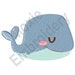 Baby Whale - Machine Embroidery Design, Little Whale Embroidery Pattern ...