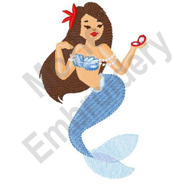 Mermaid Embroidery - Etsy