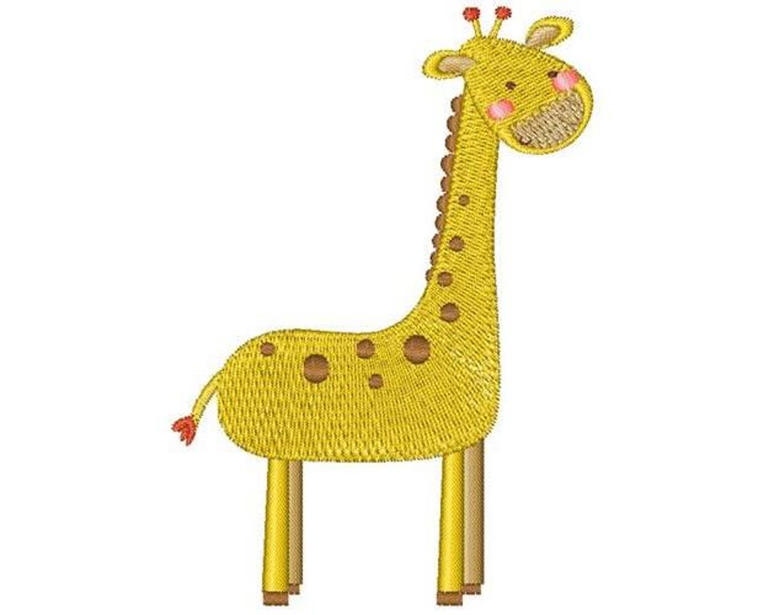 Baby Giraffe - Machine Embroidery Design - Etsy