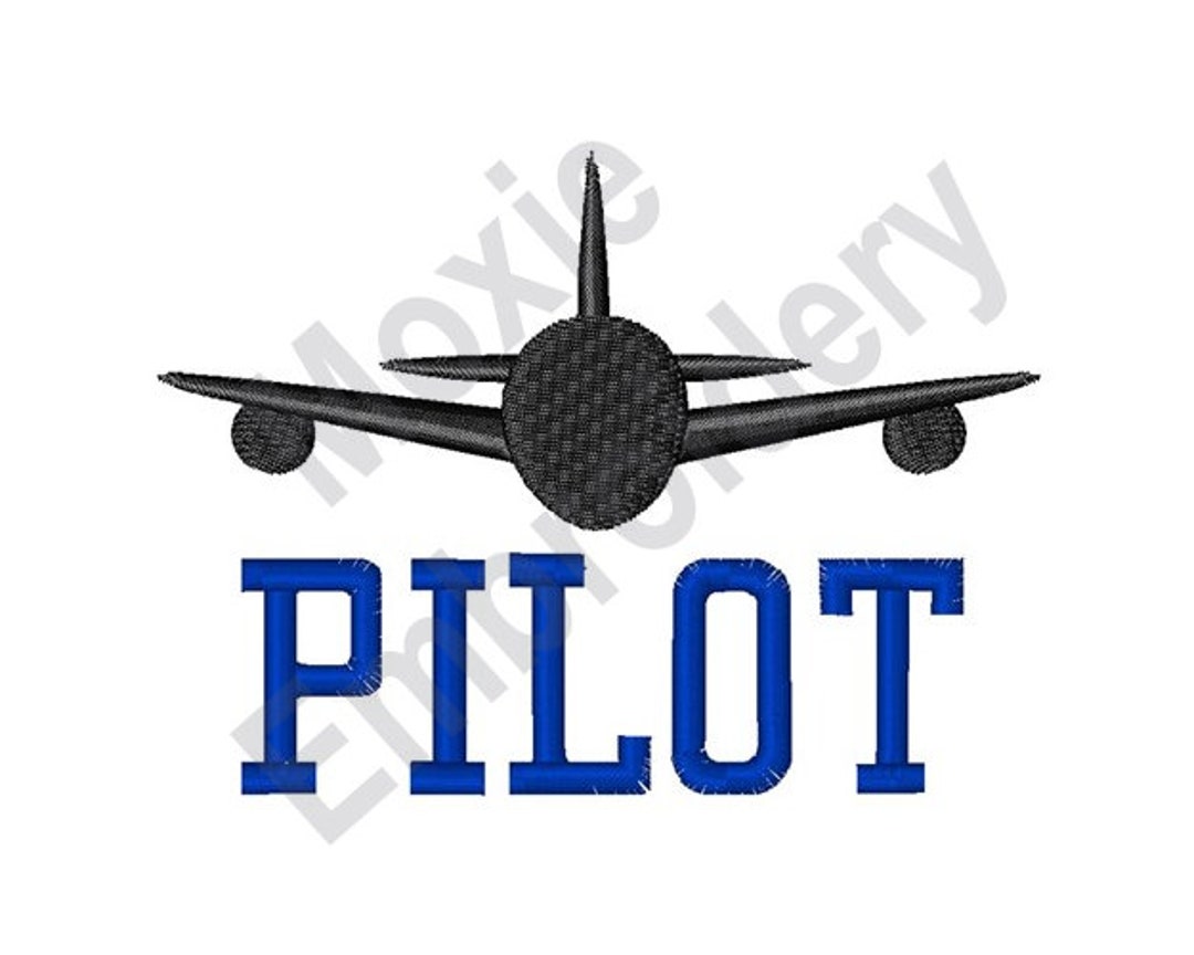 Pilot - Machine Embroidery Design, Flying Plane Embroidery Pattern ...
