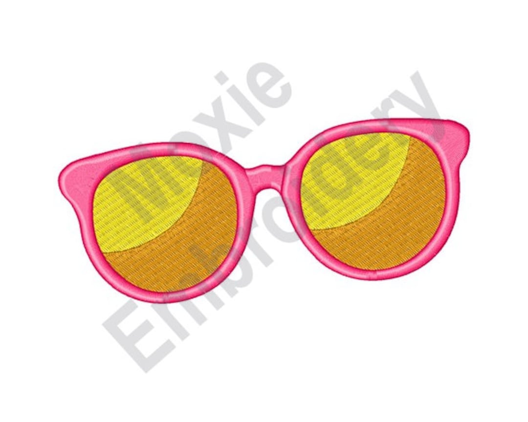 Sunglasses - Machine Embroidery Design, Summer Sunglasses Embroidery ...