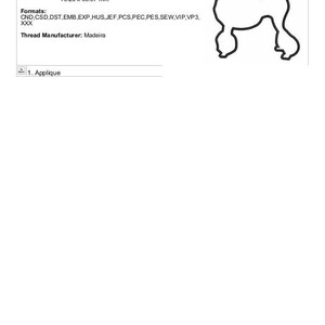Poodle Applique - Machine Embroidery Design - 2 Sizes, Dog Outline ...