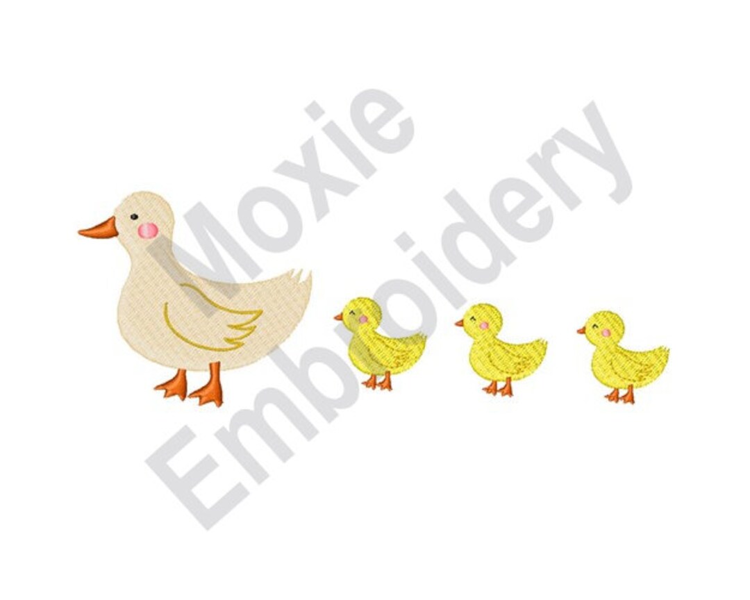 Ducks Border Machine Embroidery Design, Duck Mother Embroidery Design ...