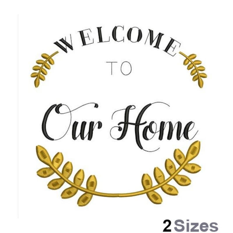 Welcome Embroidery - Etsy