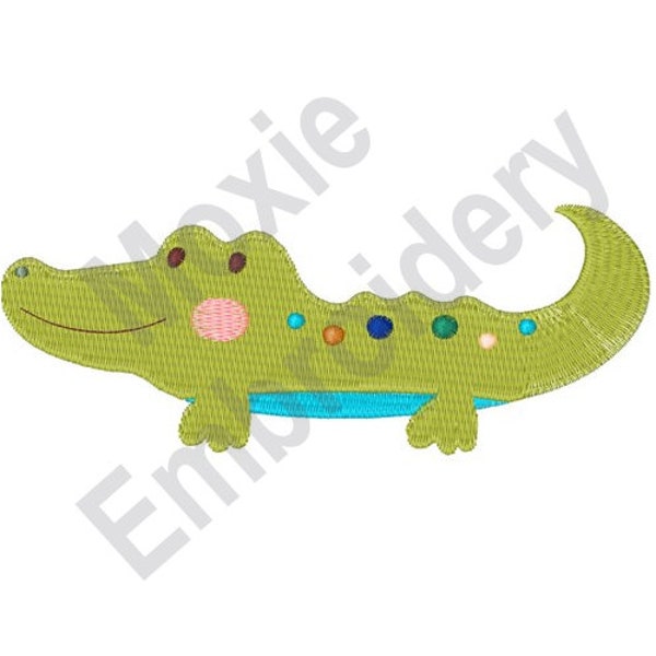Alligator Embroidery Design - Etsy