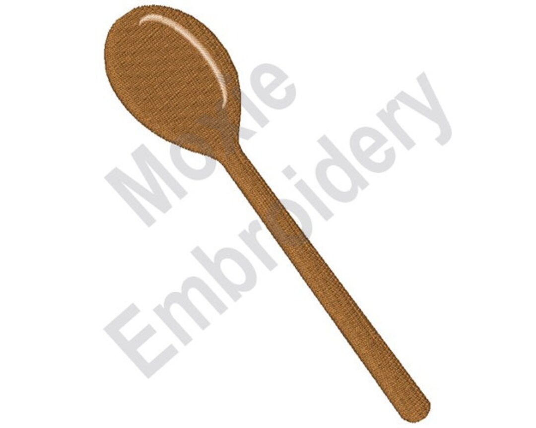 Wooden Spoon Machine Embroidery Design, Kitchen Spoon Embroidery ...