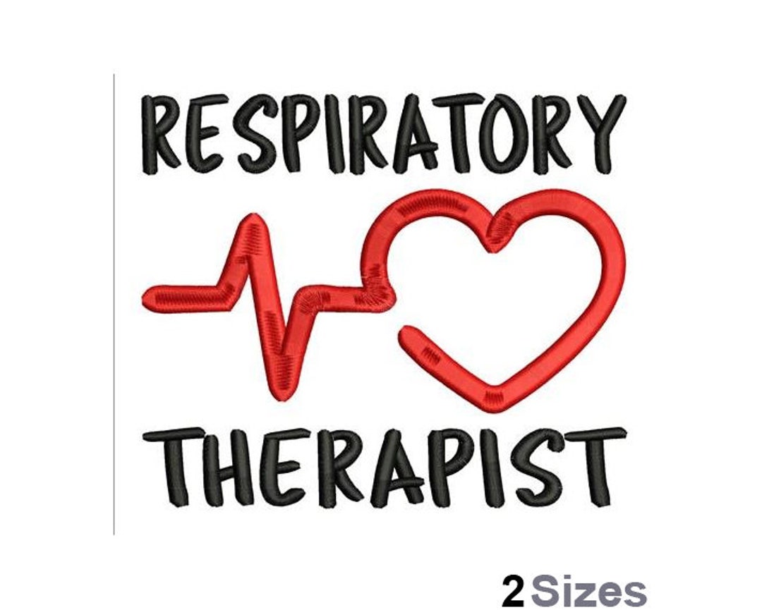 Respiratory Therapist - Machine Embroidery Design - 2 Sizes, Healthcare ...