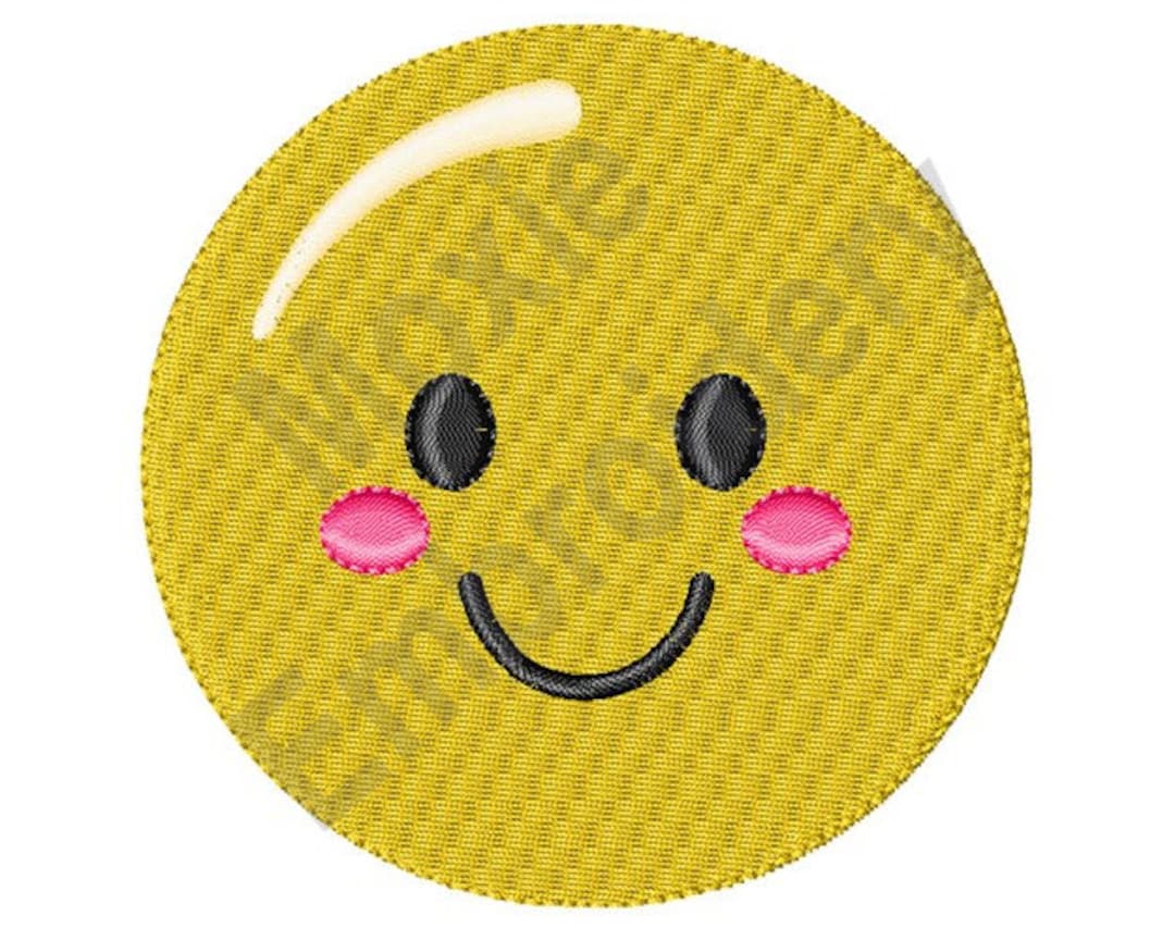 Smiley Face - Machine Embroidery Design, Cute Smiley Girl Embroidery ...