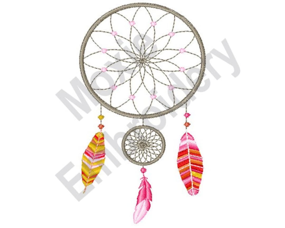 Dream Catcher Machine Embroidery Design, Dreamcatcher Embroidery ...