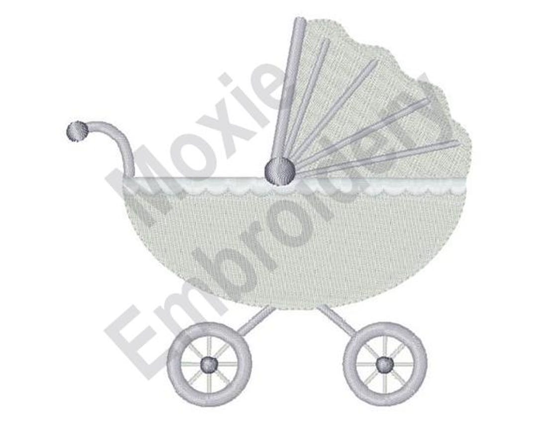 Baby Carriage - Machine Embroidery Design, Pram Embroidery Pattern ...