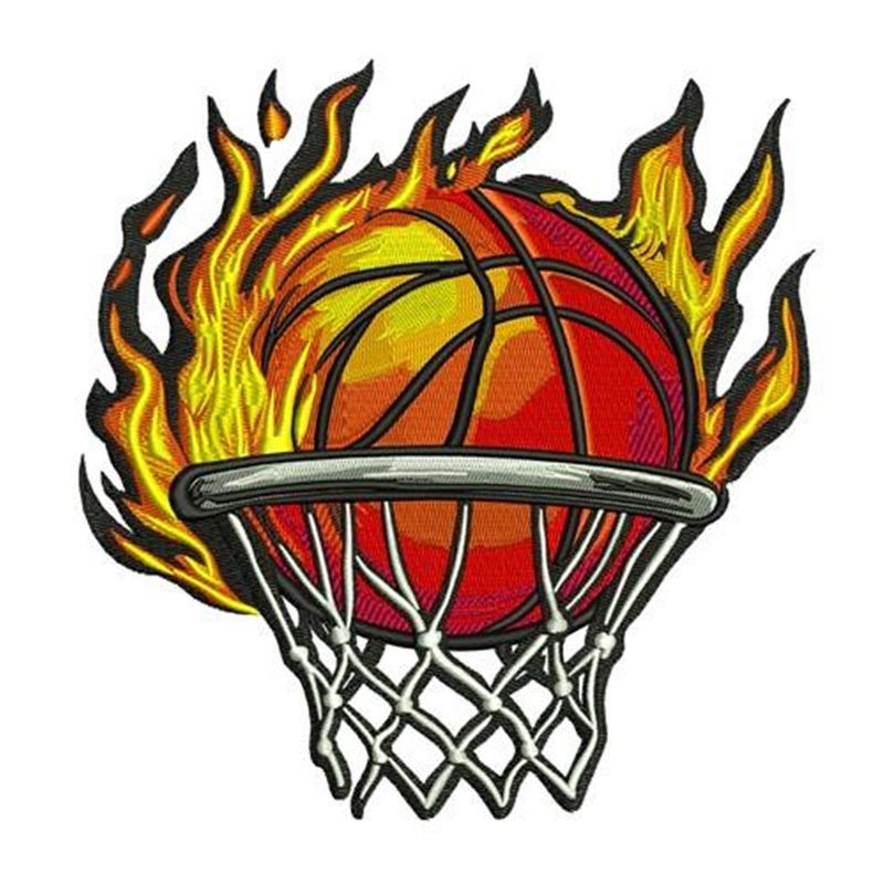 Flame Basketball Hoop - Etsy