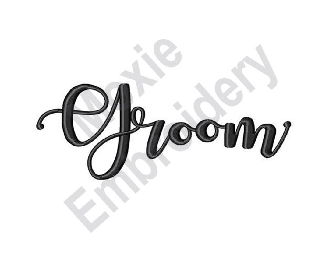 Groom - Machine Embroidery Design, Bridegroom Embroidery Pattern, Groom ...