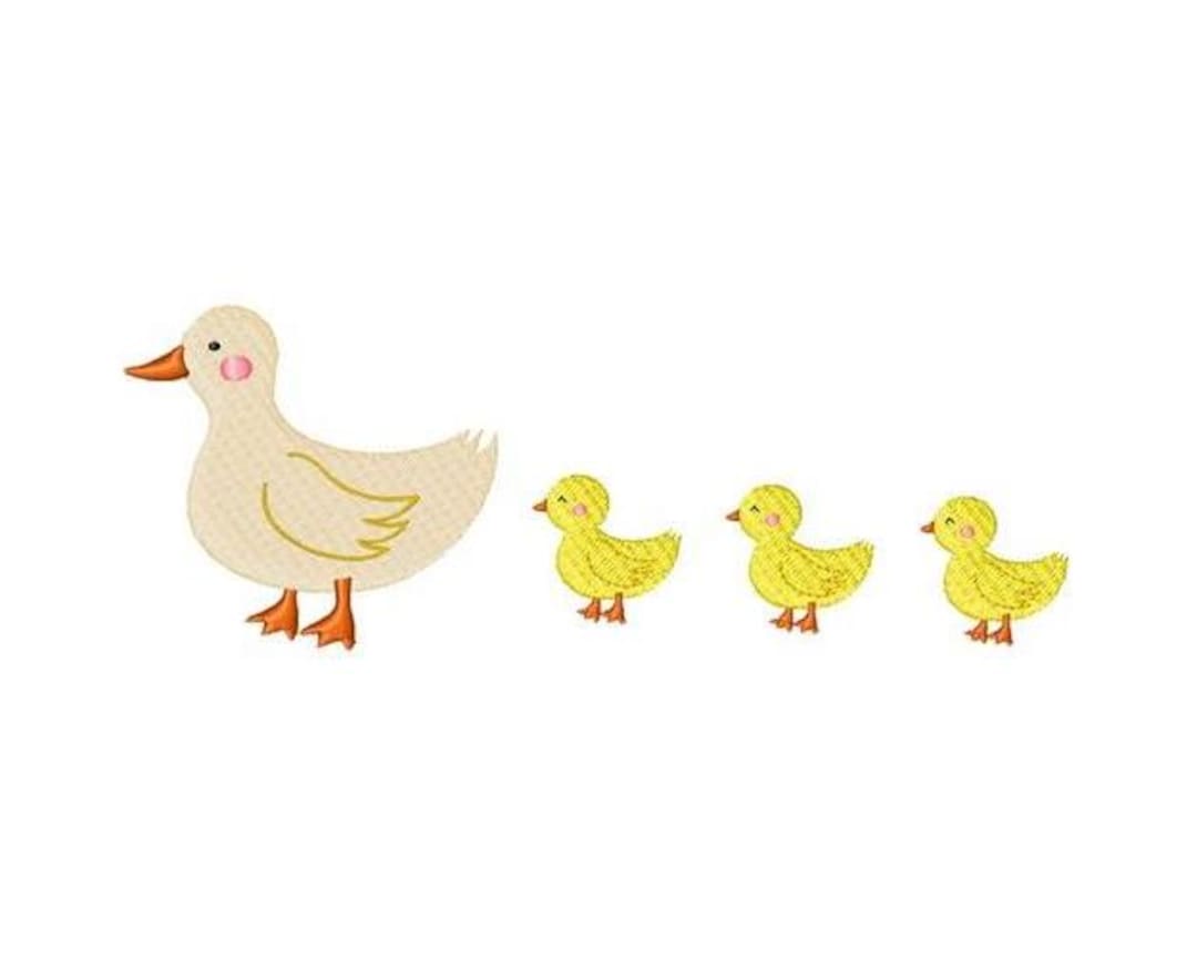 Ducks Border - Machine Embroidery Design - Etsy