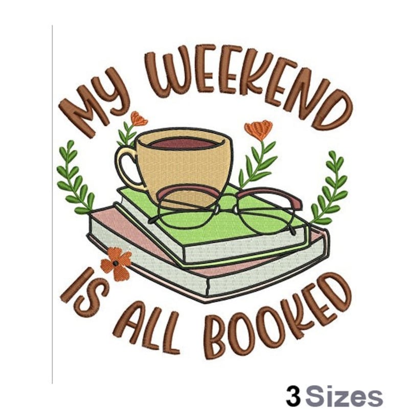 Reading Embroidery - Etsy