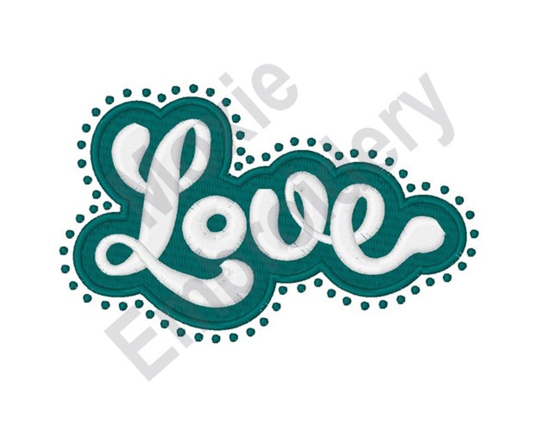 Love - Machine Embroidery Design, Love Embroidery Pattern, Love ...