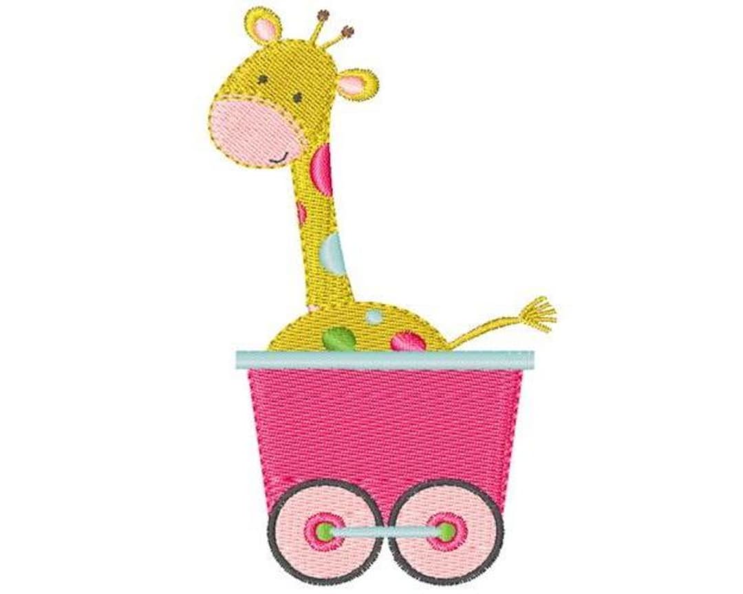 Train Car Giraffe - Machine Embroidery Design - Etsy