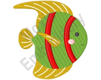 Cartoon Fish Embroidery Design - Etsy