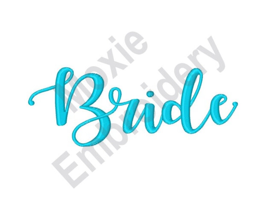 Bride - Machine Embroidery Design, Wedding Bride Embroidery Pattern ...