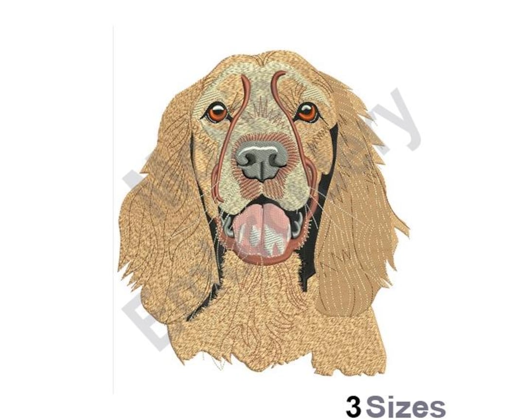 English Cocker Spaniel - Machine Embroidery Design - 3 Sizes, Cocker ...