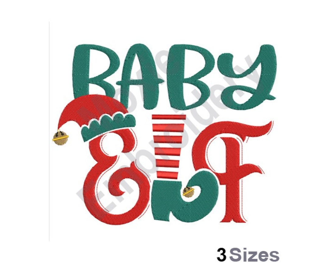 Baby Elf - Machine Embroidery Design, Christmas Elf Costume Embroidery ...