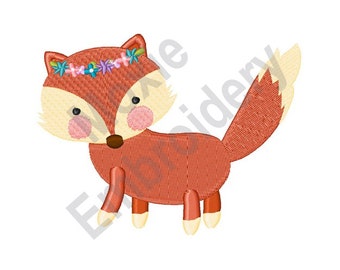 Wild One Machine Embroidery Design, Fox Head Embroidery Pattern, Baby ...