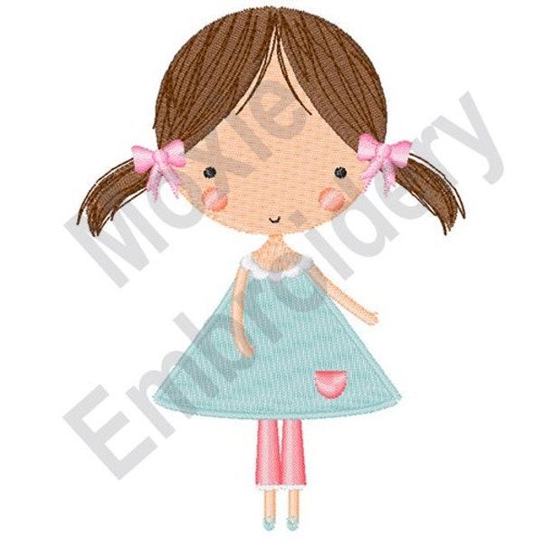Girl Embroidery - Etsy