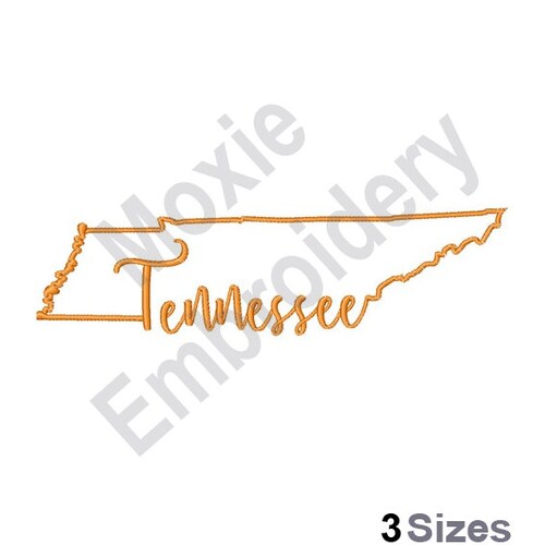 Tennessee Outline Embroidery Design 6 SIZES Machine - Etsy
