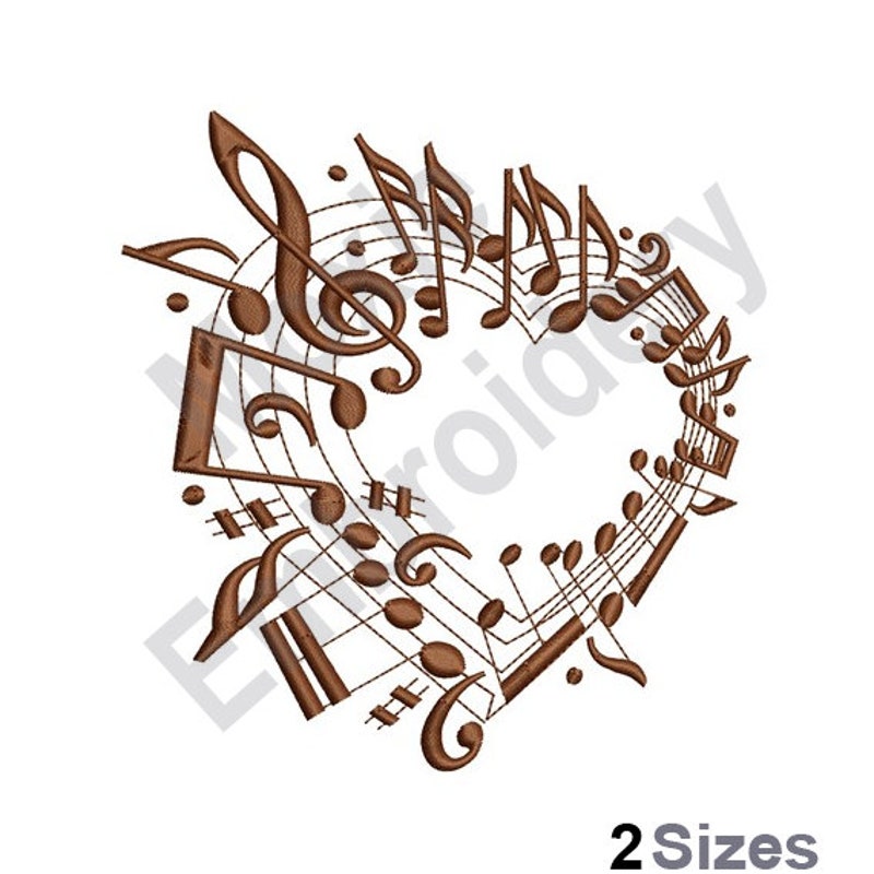 Music Embroidery - Etsy