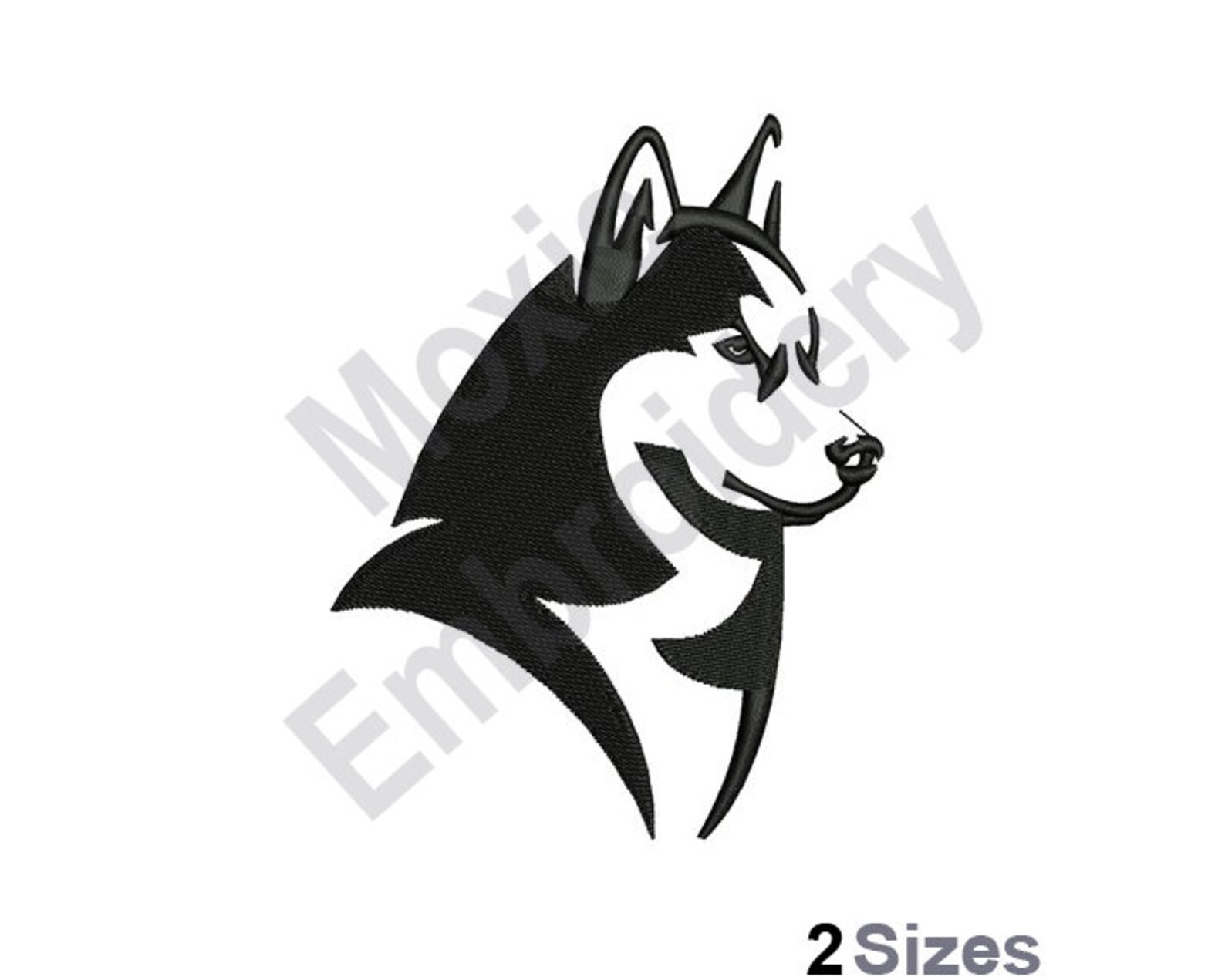 Realistic Husky Machine Embroidery Design Husky Head - Etsy