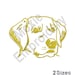 Labrador Retriever Head - Machine Embroidery Design, Labrador Outline ...