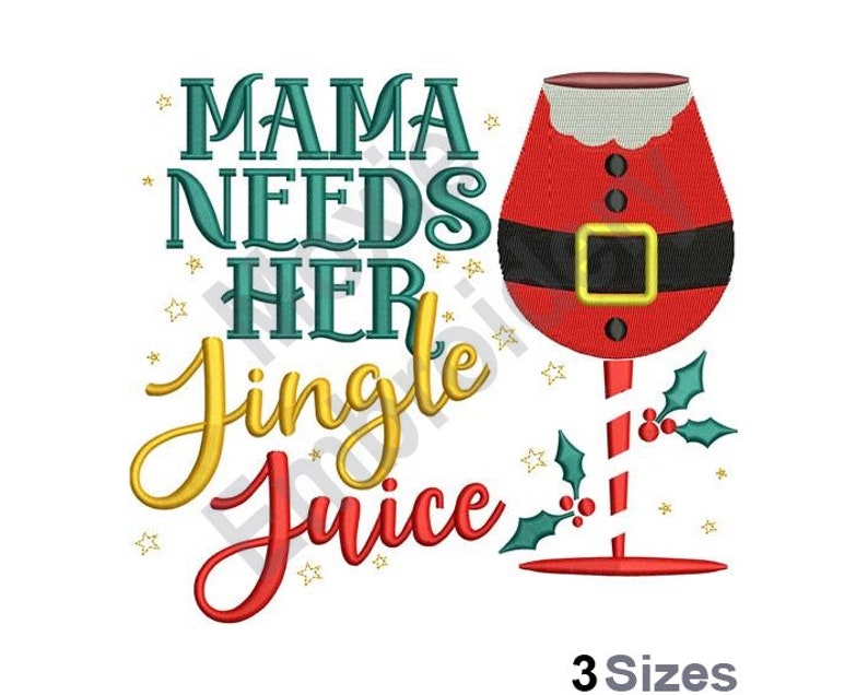 Needs Jingle Juice Machine Embroidery Design 3 Sizes - Etsy