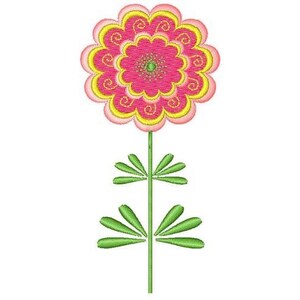 Spring Flower - Machine Embroidery Design - Etsy