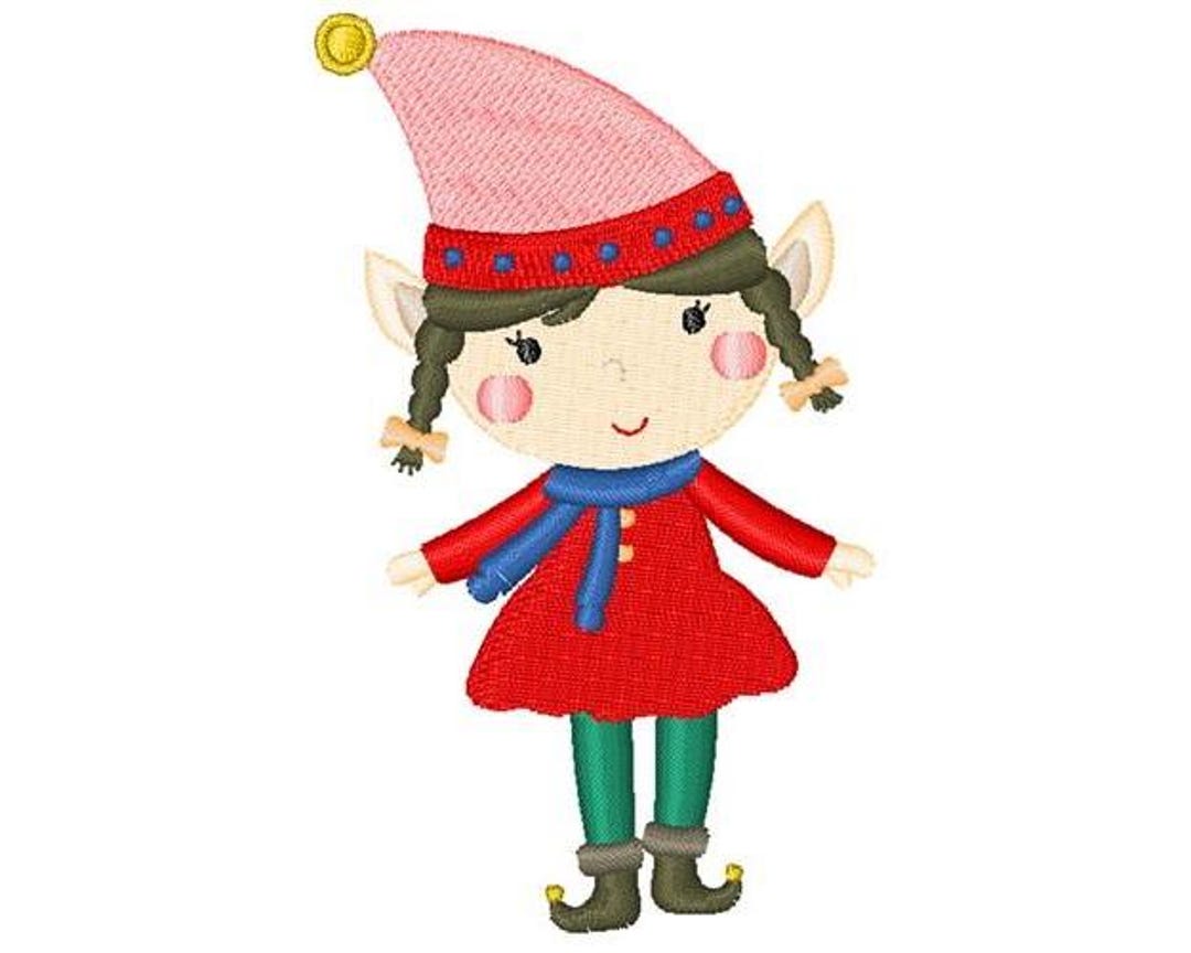 Elf Girl - Machine Embroidery Design - Etsy